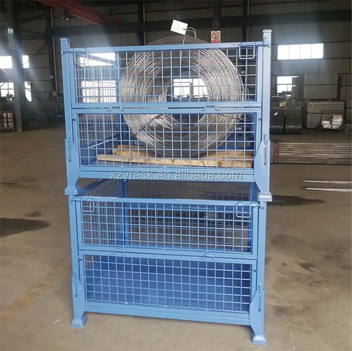 Industrial Parts Powder Coated Stillage Container Pallet Cage