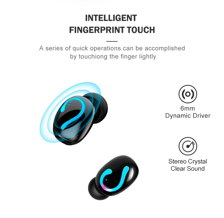 2021 Trend Ipx5 Waterproof Q61 Led Screen Display 1500mah Charging Case ...