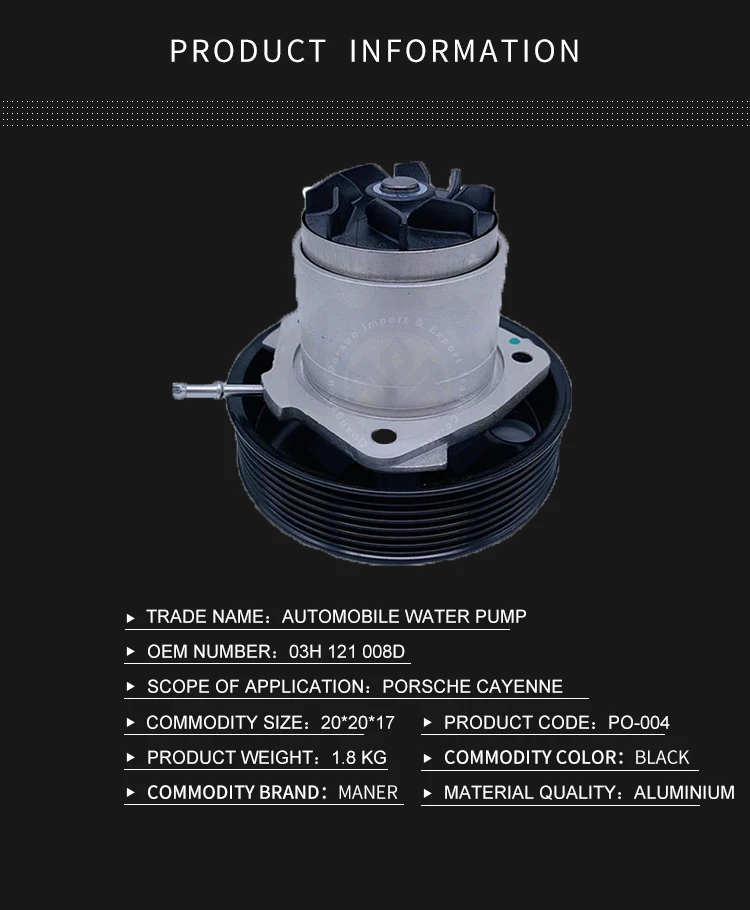 Engine Water Pump For Touareg Cayenne 3.6 03h 121 008 D 03h121008d 03h ...