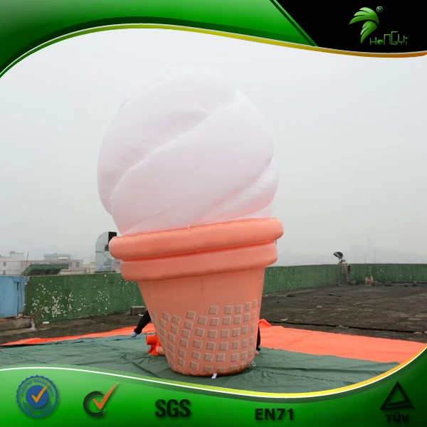 Giant Inflatable Ice Cream Cone Realistic Inflatable Food Air Model ...