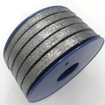 Pure Graphite Gland Packing With Metal Wire Reinforced Braided - Buy ...