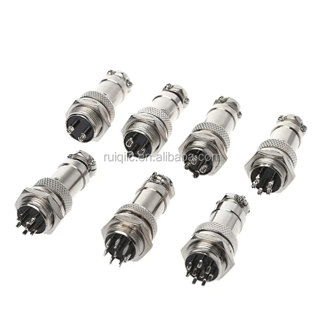 Aviation Plug Socket - Circular Connector 8/9-Pin 16mm