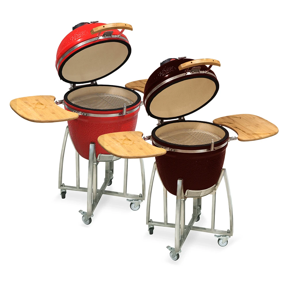 Seb / Steel Egg Bbq 21'' Ceramic Charcoal Bbq Kamodo Bbq Grill Kamado ...