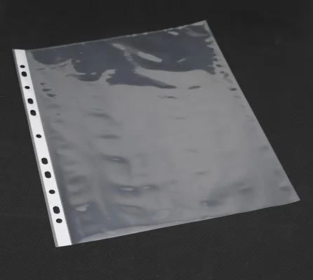 A4 Size PP Plastic Waterproof Transparent Sheet Protector