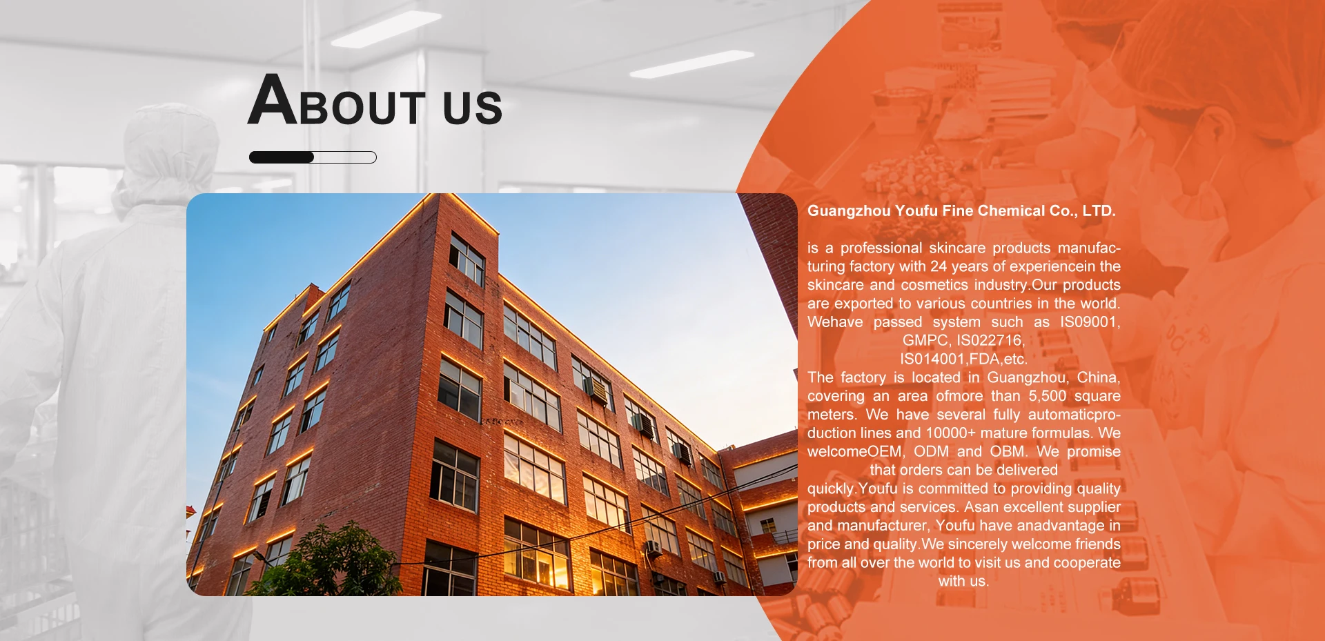 Company Overview - Guangzhou Youfu Fine Chemical Co., Ltd.