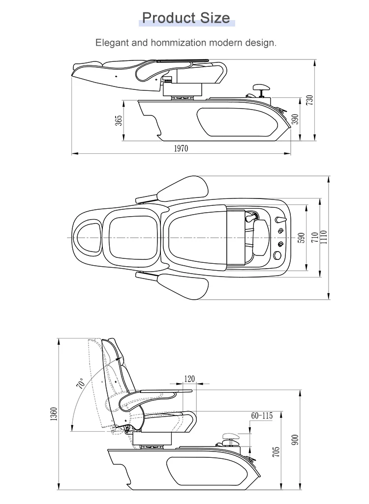Pedicure Massage Chair Beauty Salon Furniture Silla De Pedicura No ...