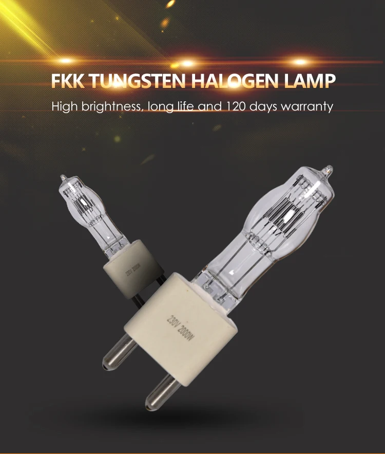 Halogen Bulb FKK CP73 230V 2000W G38 for Marine Studio Lamp