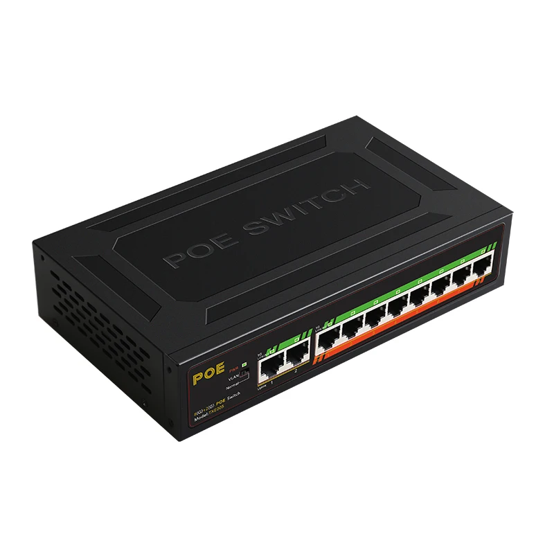 DIEWU 10-Port Gigabit Poe Switch - Efficient Network Solutions