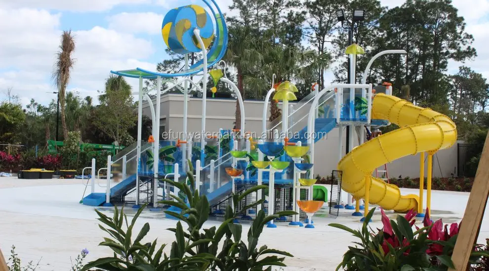Windmill Splash Pad Park Water Play Equipment for Children Fiberglass ...