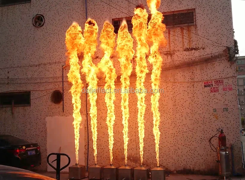 Deli DF-16 DMX512 Outdoor Flame Machine - 4 Jets per Set