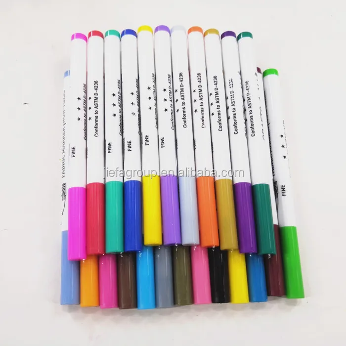 Fine Tip Water Erasable Fabric Markers - Versatile & Durable
