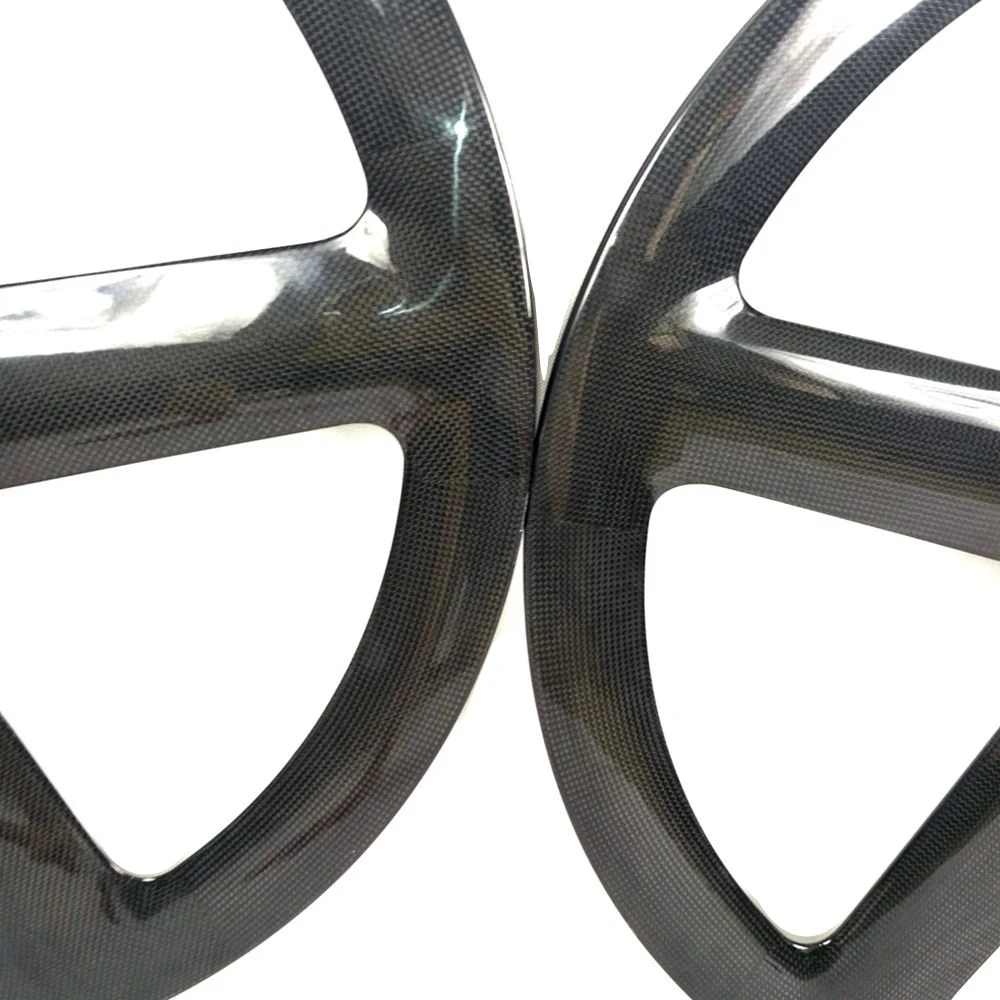 700C Carbon Wheels 20mm Width - 5 Spoke Bicycle Wheelset