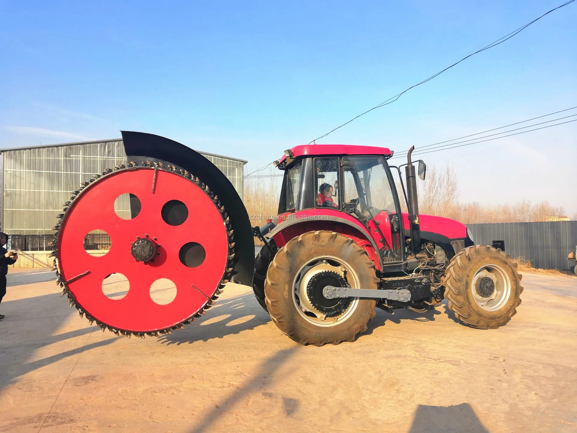 Ditch Cleaning Digging Machine Trencher 2 Weel Tractor - Buy Trencher 2 ...