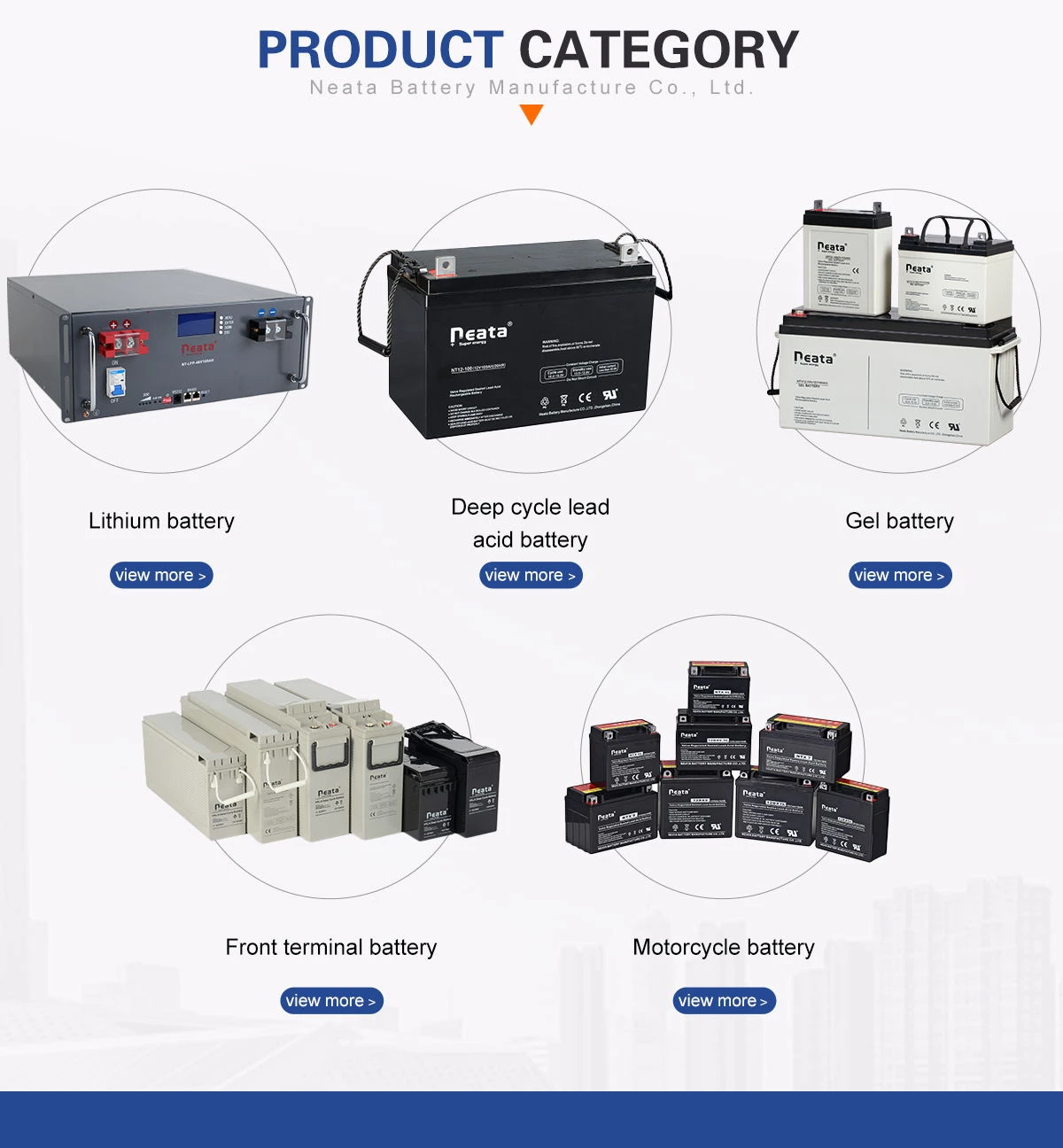Neata Battery Manufacture Co., Ltd. - VRLA AGM Battery, Gel Battery