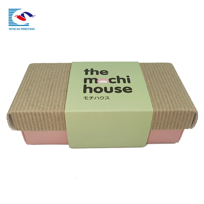 SENCAI Custom Logo Mochi Packaging - Recycled Art Paper
