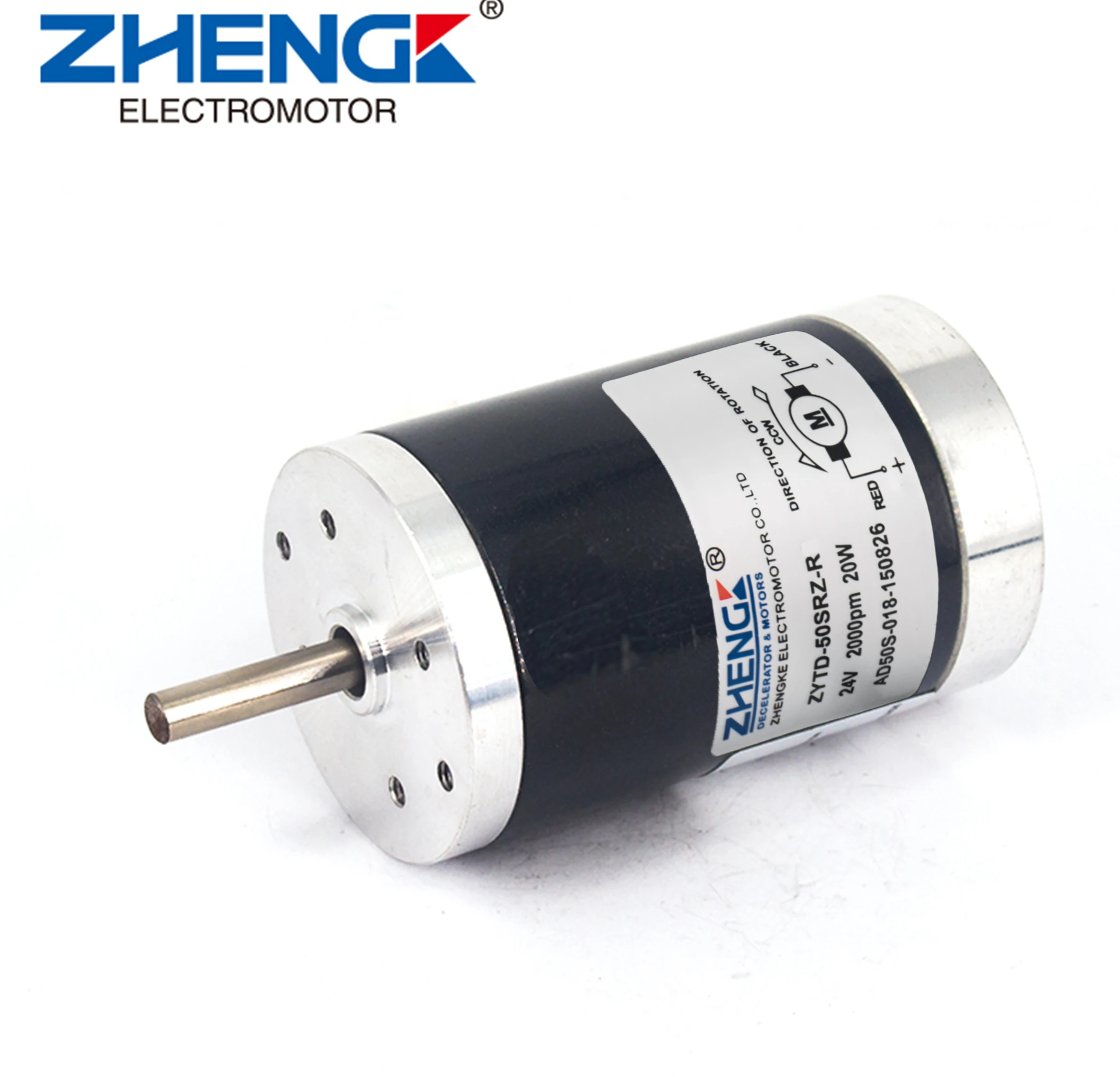ZHENGKE ZYTD-50SRZ 50mm 12V DC Gear Motor - PMDC Brushed Motor for Boat ...