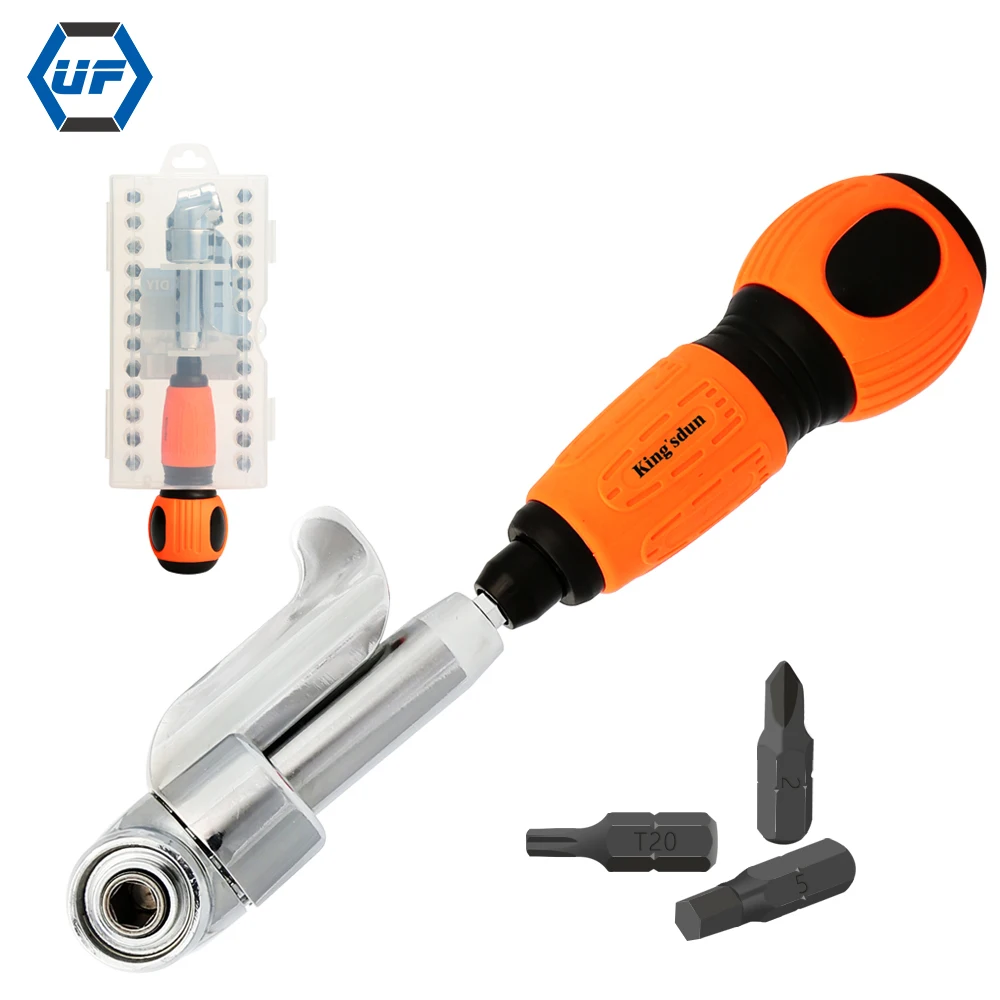 105 Degree Angle Screwdriver Set Holder Adapter Adjustable Bits Nozzles ...