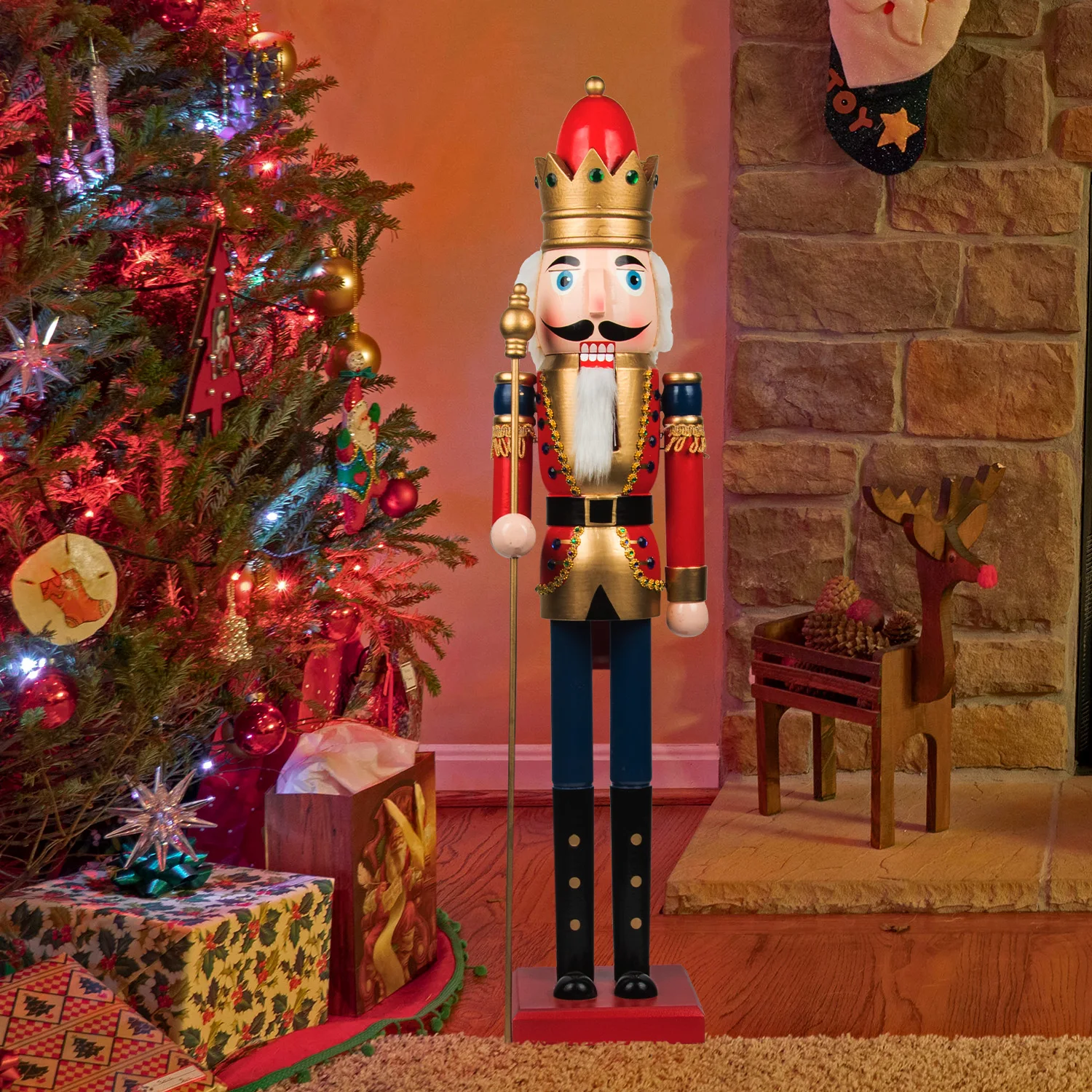 Life Size Nutcracker King Soldier Drummer - 150cm, 180cm