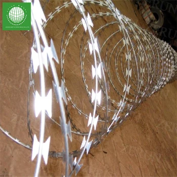 Triple Strand Concertina Wire/y Shaped Fence With Barbed Wire/razor ...