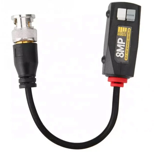 8MP Passive POC Video Balun CCTV RJ45 to BNC Balun HD-CVI/TVI/AHD