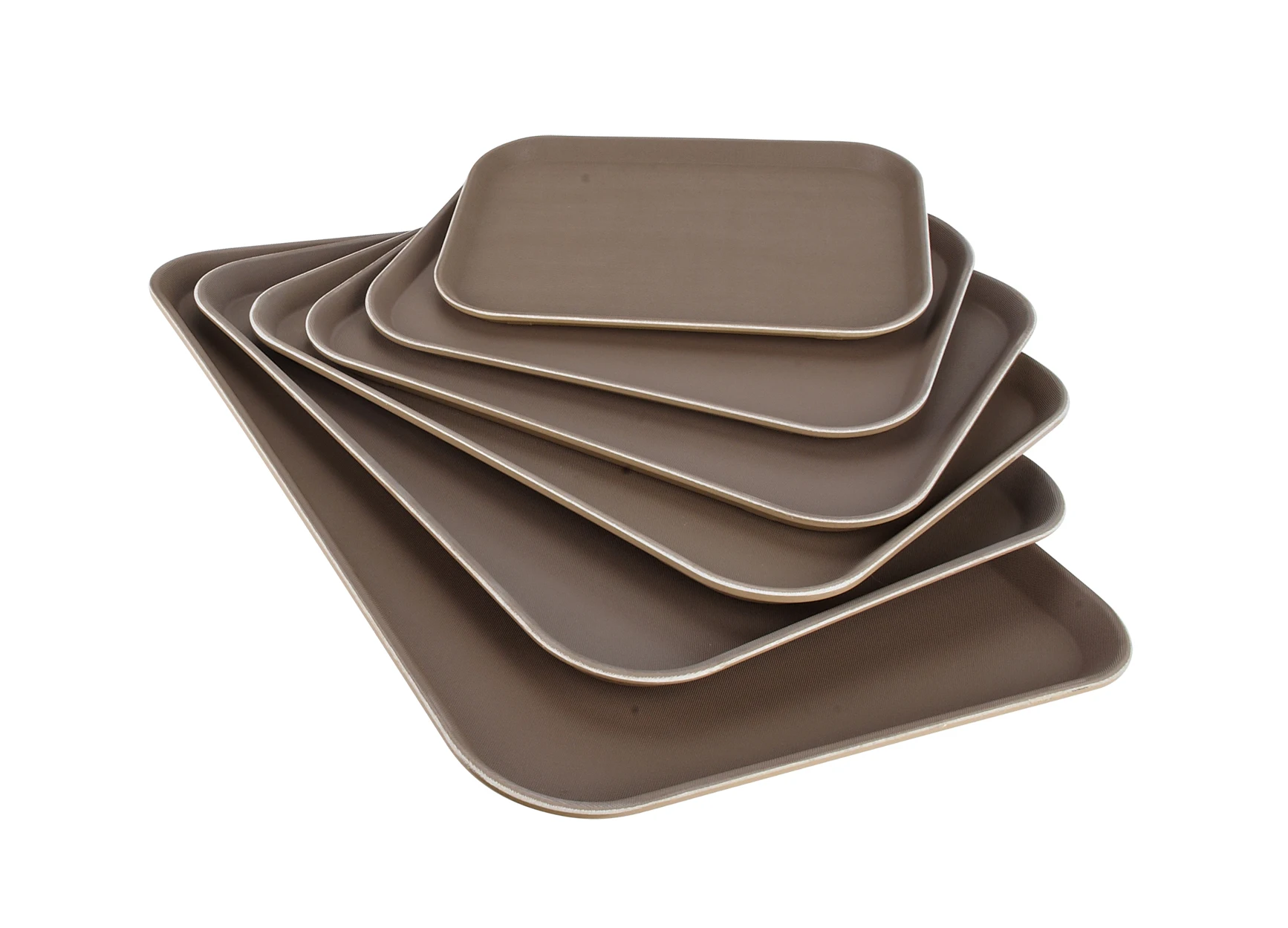 14" X 18"/36cm X 46cm Rectangular Fiberglass Non-slip Serving Tray Anti ...