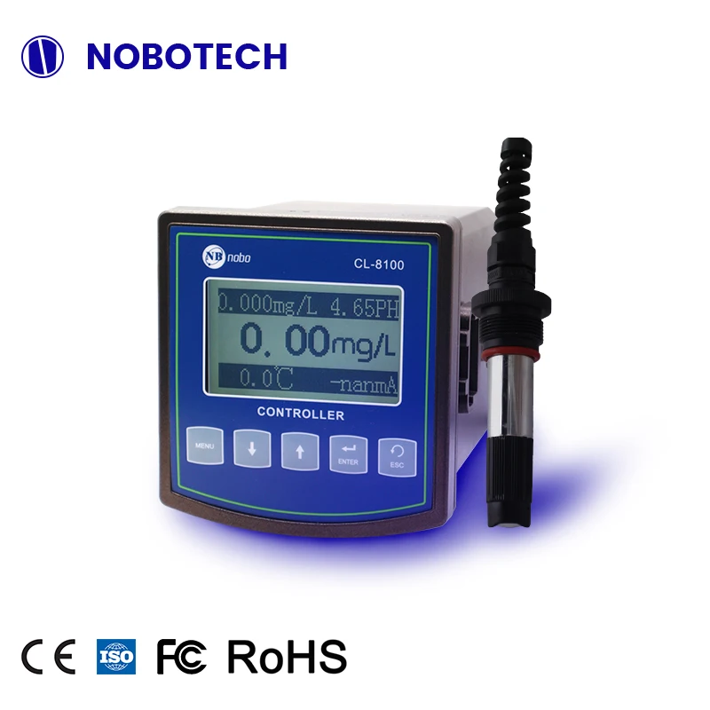 Monitor Free Chlorine In Sewage Cl-8100 Residual Chlorine Meter ...