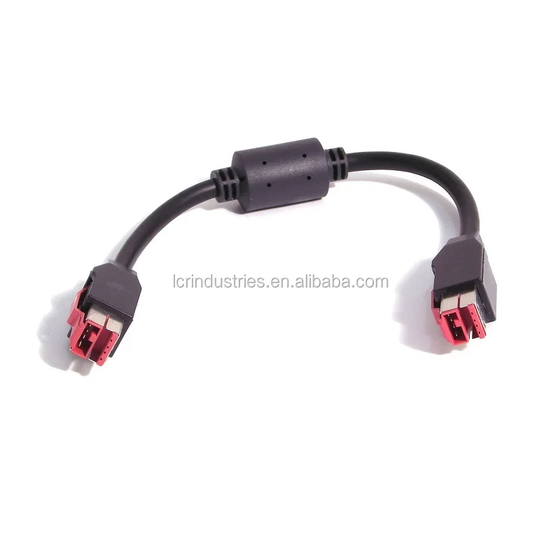 USB B Male to 24v Powered Usb Cable for Printer POS Power Cable