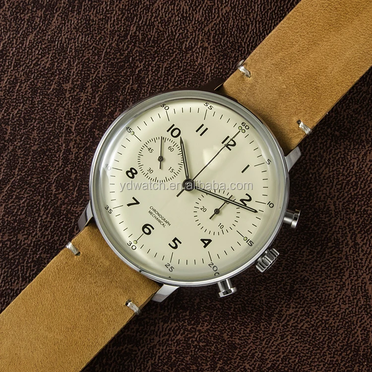 Germany Bauhaus Style Mechanical Chronograph Watch