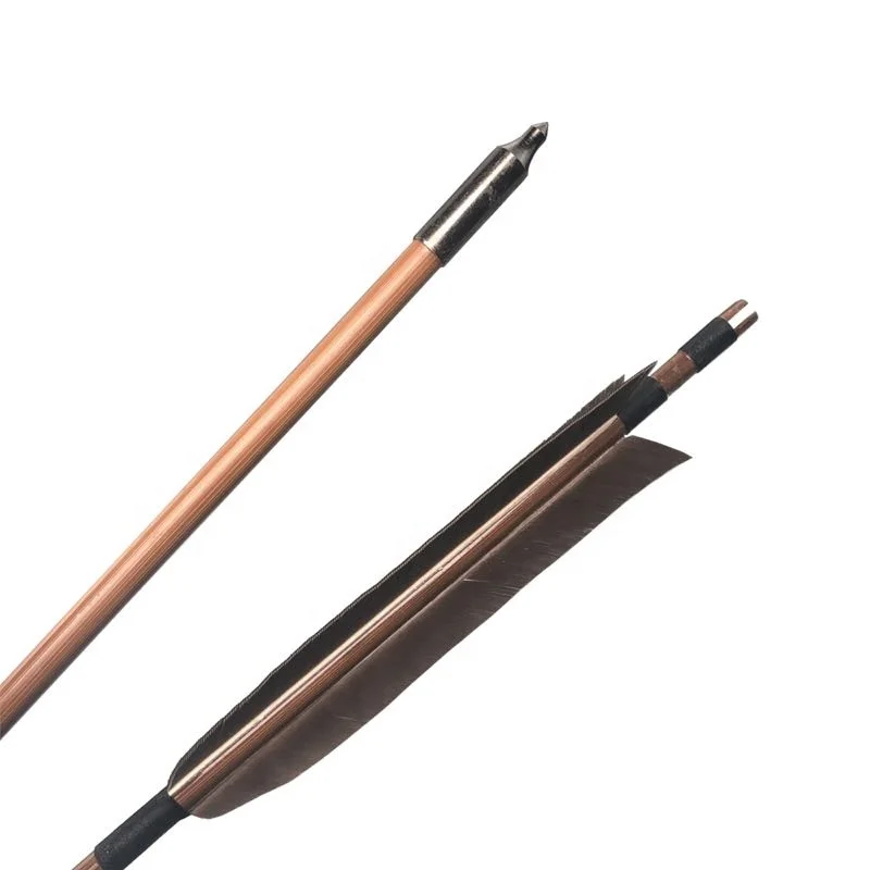 Japan Traditional Gray Feathers Self Nock Long Bamboo Arrows