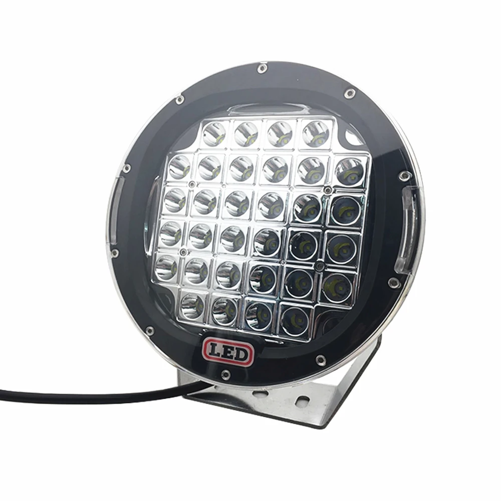 9 Inch 96w Round Led Work Light Spot Flood Beam For 4x4 Offroad Truck ...