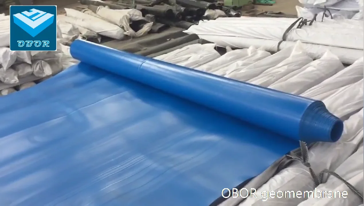 Waterproofing Blue Hdpe Smooth Geomembrane Films Membrane Fish Shrimp ...