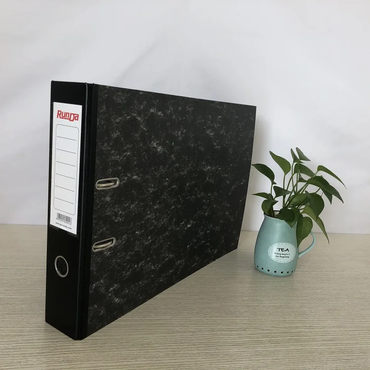 3A3 Marble Lever Arch File with PVC Spine - Durable & Stylish