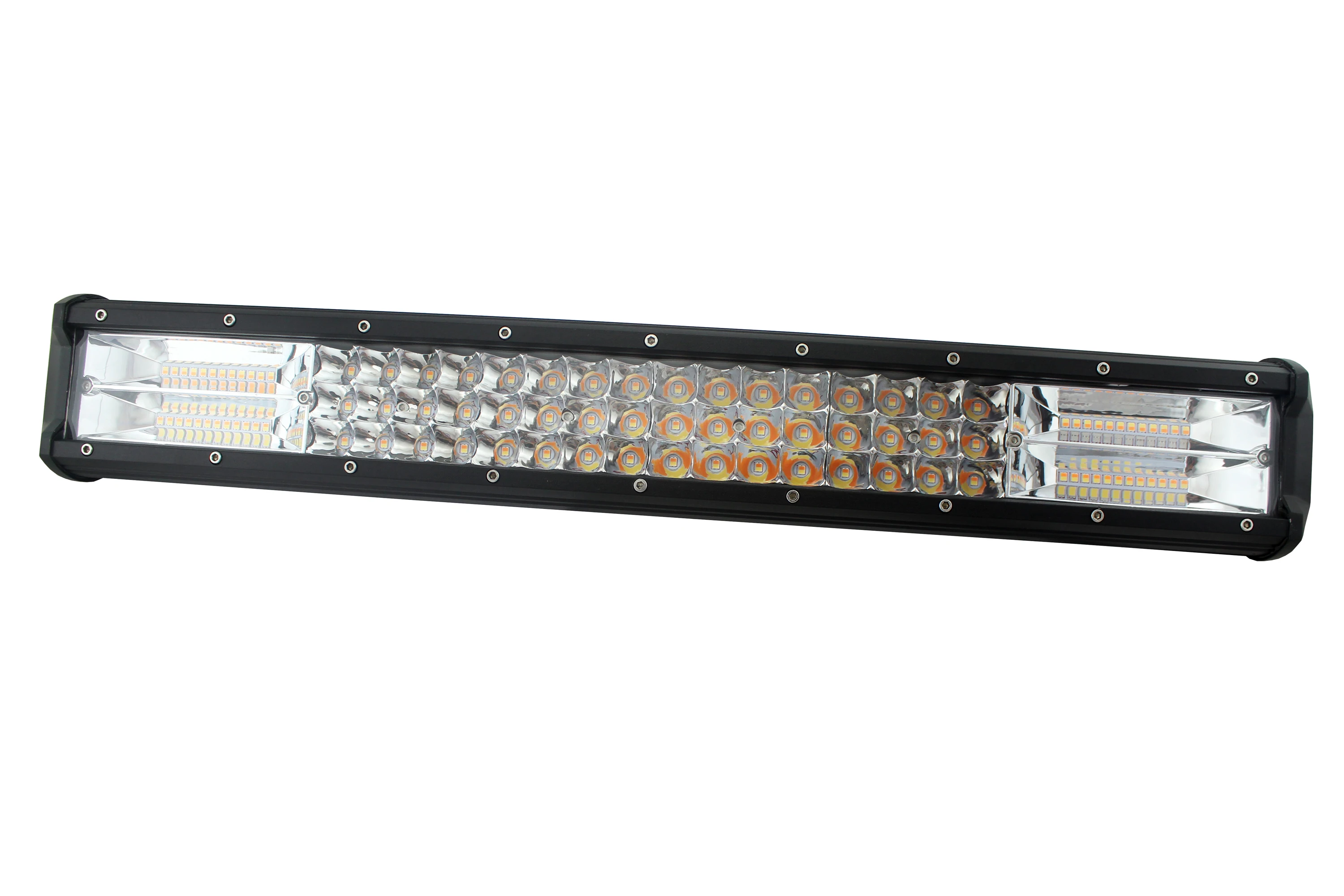 LED Light Bar Dual Color Strobe Lights Led Amber Off-Road Flash Light ...