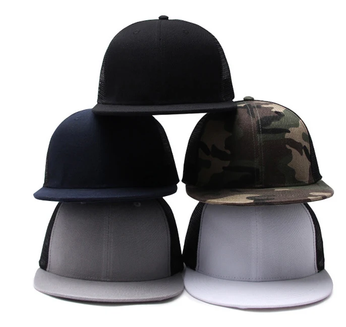 Different Types Customized Plain Camo 5 Panel Blank Snapback Hats Hip ...