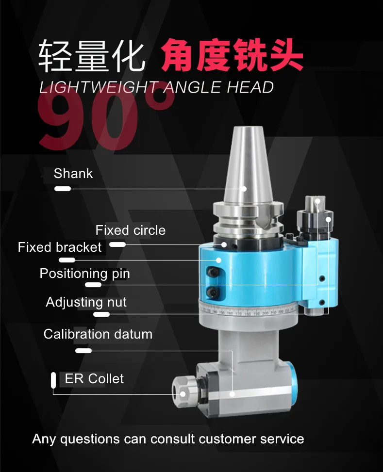 CNC Angle Head - 90 Degree Milling Precision & Efficiency