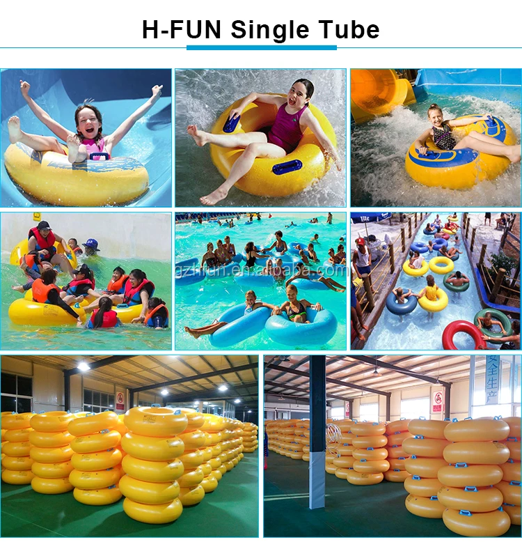 Custom logo Print Inflatable Water Park Single Tube for Wave Pool ...