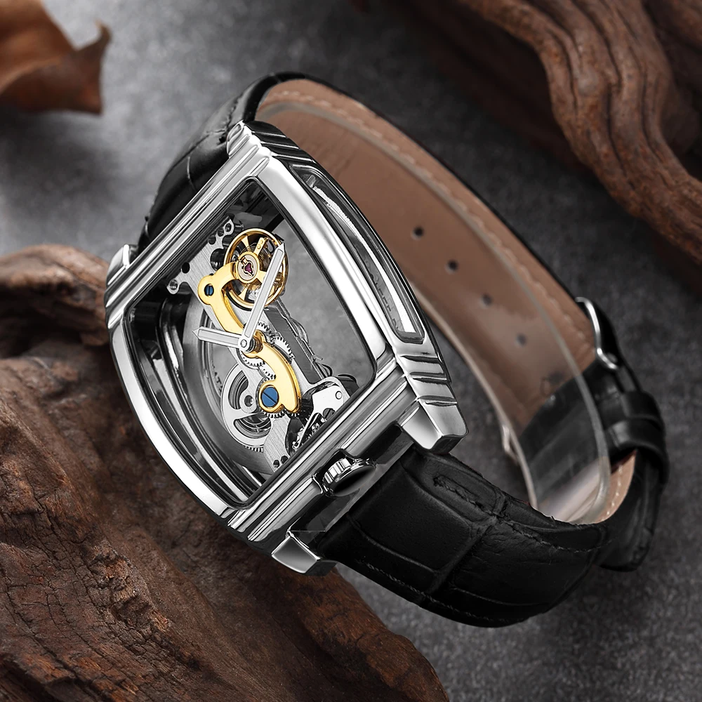 SHENHUA 9870 Men's Automatic Mechanical Watch - Elegant Rose Gold ...