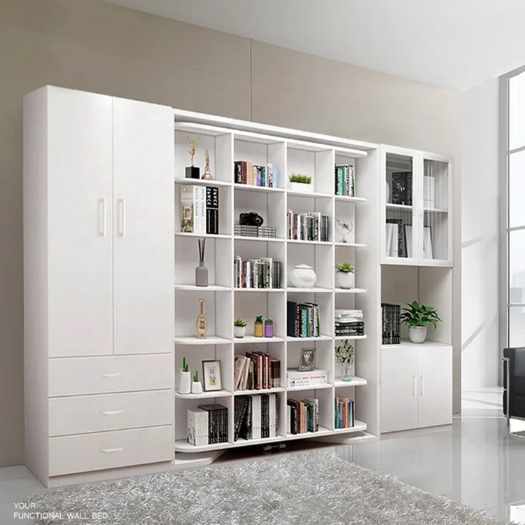 Revolving Murphy Bed Smart Home Furniture Vertical Folding Swivel Wall ...