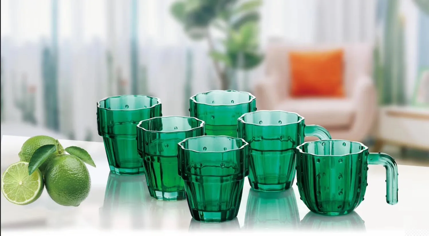 Stackable Cactus Shape Drinking Water Glass Cup Set 6 - Buy Cactus ...