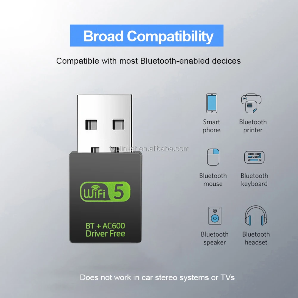 RTL8821CU dual band USB 600Mbps BT wifi adapter for PC Products from ...