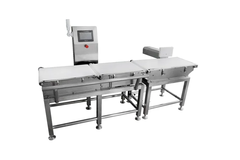 Automatic Check Weigher Scale Belt With Pusher Rejector For Food Industry High Precision ...