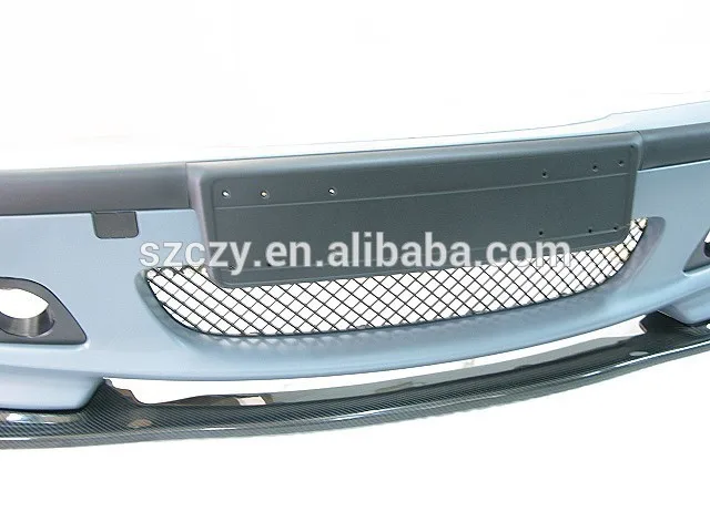 BMW E46 M TECH Front Lip Spoiler - Carbon Fiber Upgrade