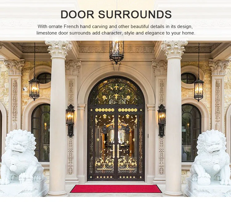 Luxury Hand Carved Stone Entrance - Marble Door Surround