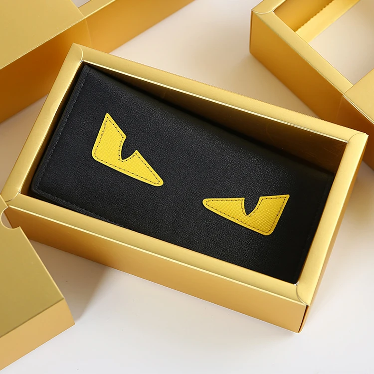 Shiny Cardboard Boxes Sliding Drawer Style Gift Box Gold Box Packaging ...