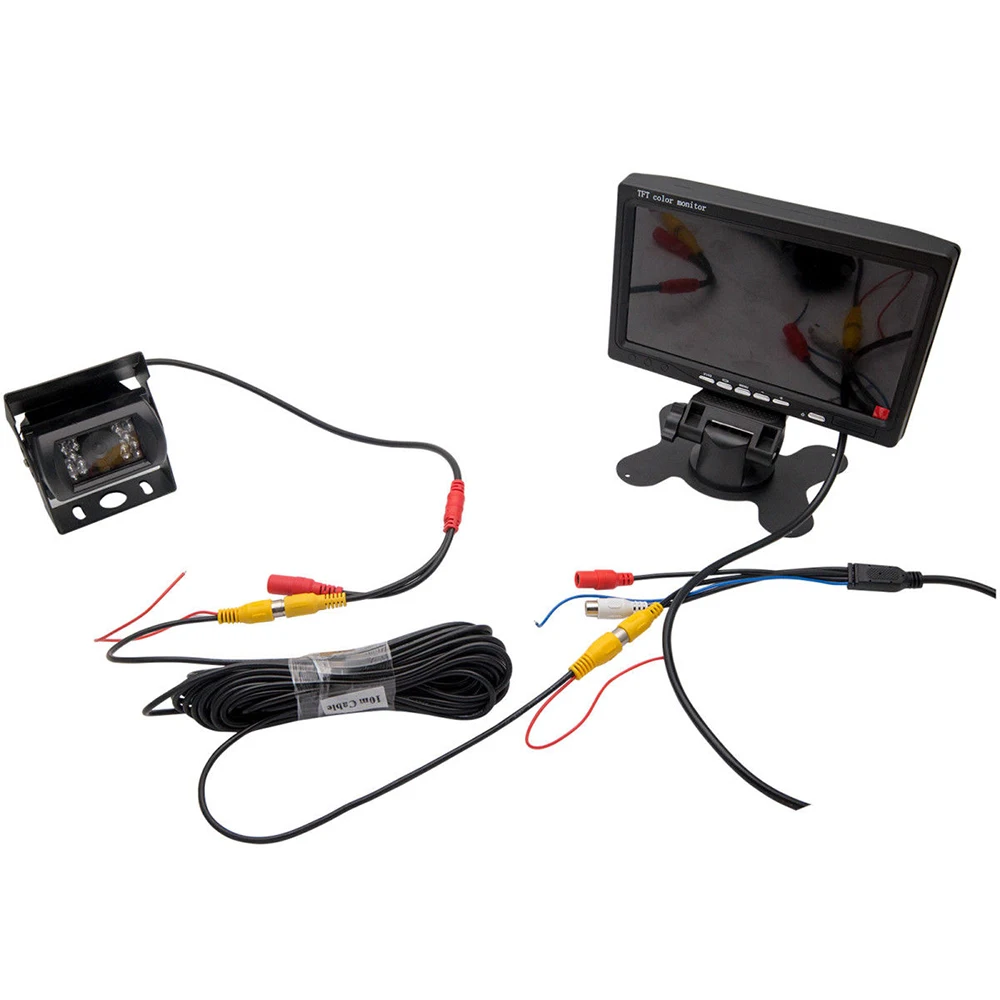 Car Reversing Camera Rca 7inch Lcd Monitor Truck Bus Van Rear View Kit ...