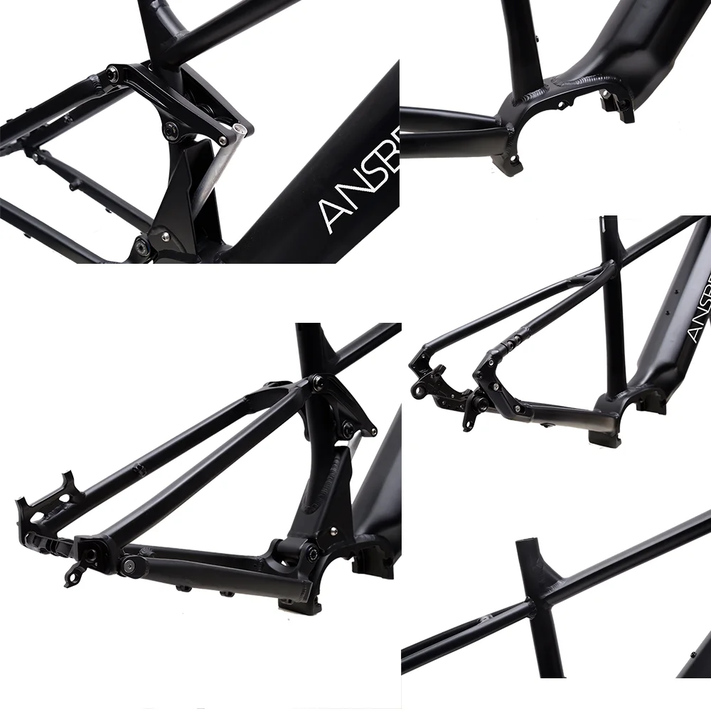 2023 New Design Emtb Full Suspension Middle Drive Ebike Frame Electric ...