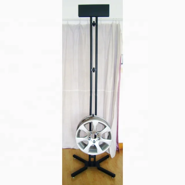Six Wheels Floor Metal Display Stand Double Sides Alloy Wheel Auto ...
