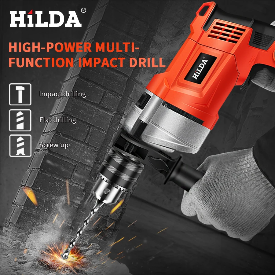 HILDA Impact Electric Drill - Powerful Hammer Drills