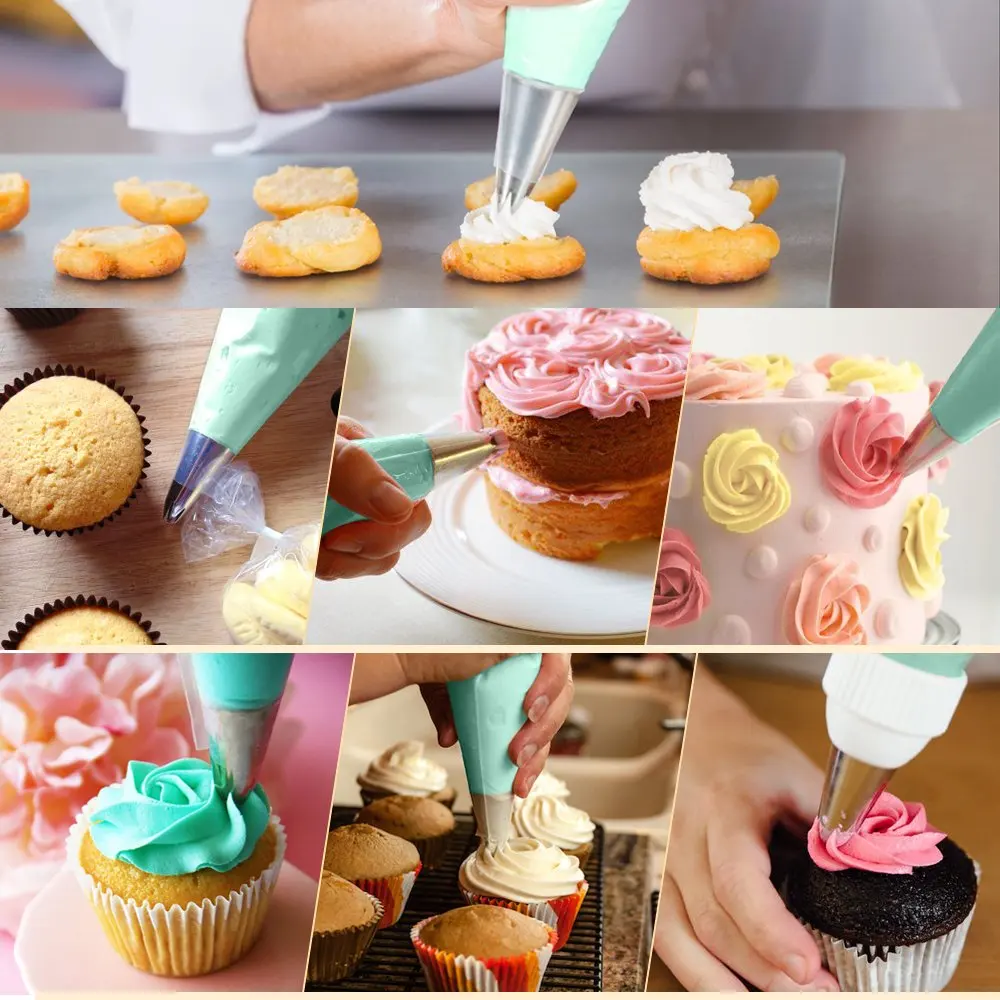 9-piece Korean Piping Tips With One Coupler And One Silicone Pastry ...