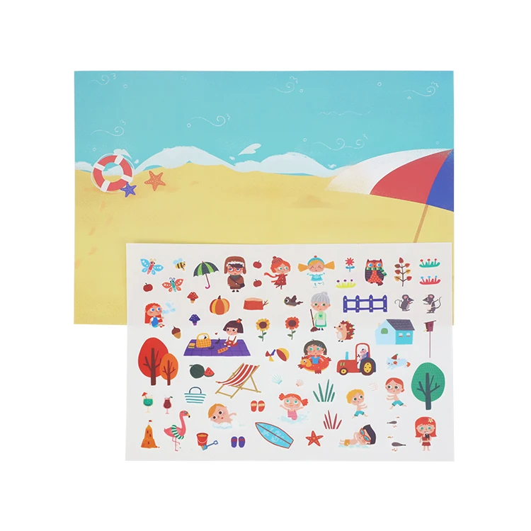 New Custom Design Beach Scratch Sticker Rub On Transfer Sticker - Buy ...